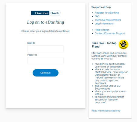 Setup guide for eBanking | Ways to bank | Danske Bank